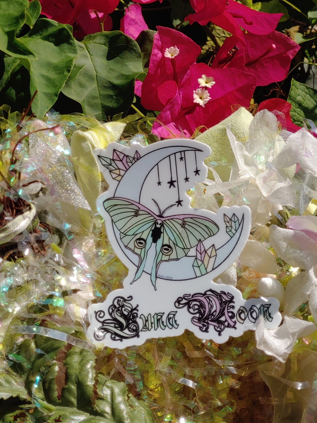 Gorgeous Luna Moon Vinyl Sticker Artist Created Design Vinyl Stickers ...