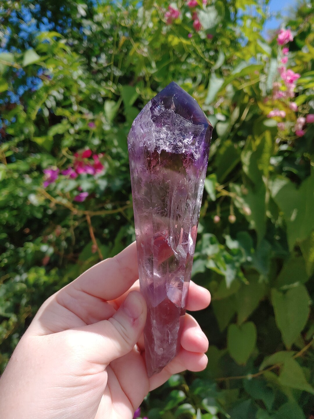 Gorgeous Deep Purple Amethyst Wand W Ametrine Pockets Scepter Bahia ...