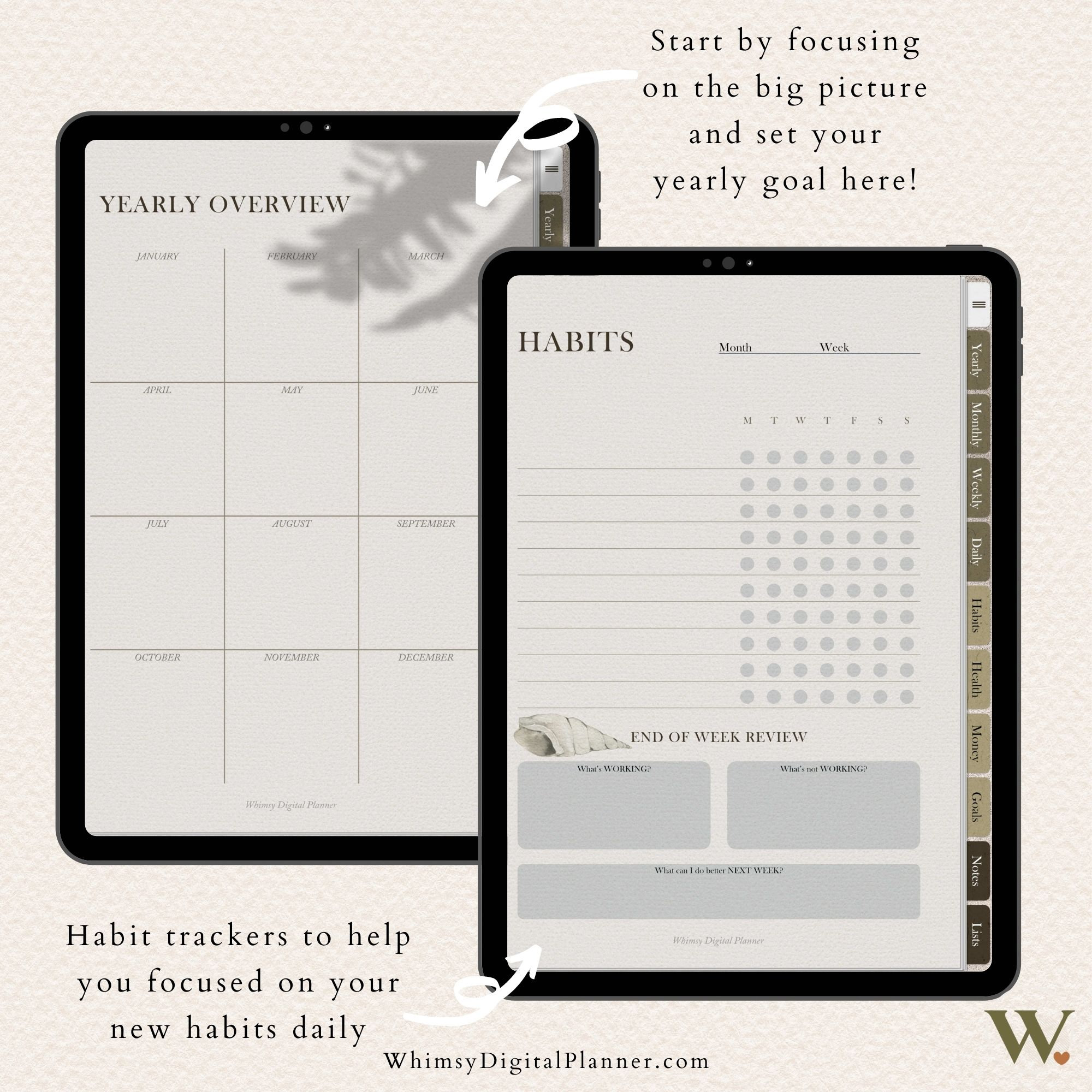 Coastal Boho Digital Planner | Mid Year 2021 Planner | Goodnotes ...