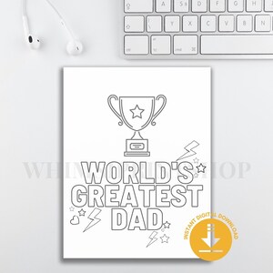 Father's Day Printable | Fun Card From Kids | Coloring Pages Mad Libs ...