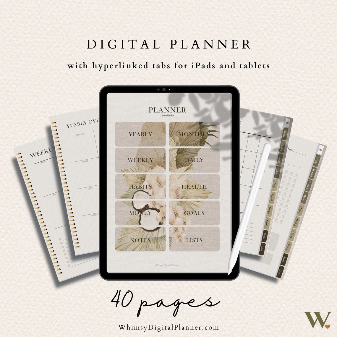 Coastal Boho Digital Planner | Mid Year 2021 Planner | Goodnotes ...