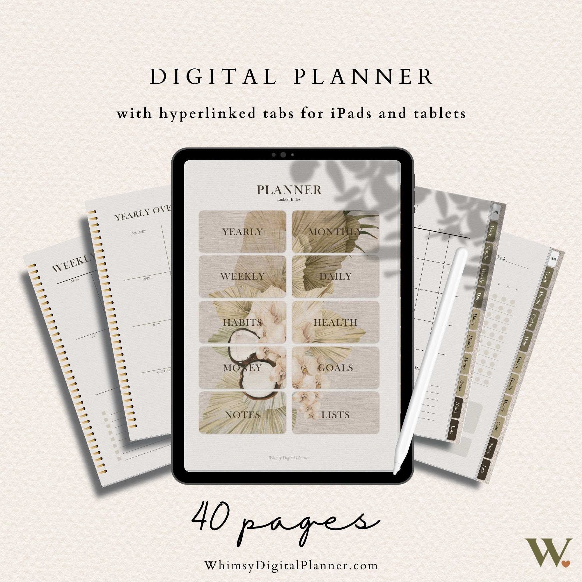 Coastal Boho Digital Planner | Mid Year 2021 Planner | Goodnotes ...