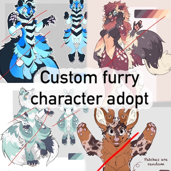 Digital Fursona Character Adopts! Art & Collectibles Drawing ...