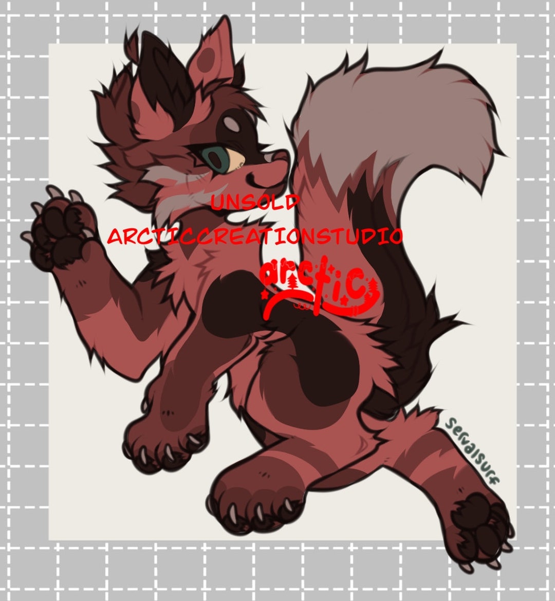 Furry Digital Download Anthro Fox Reference Furry Adopts Fursona ...