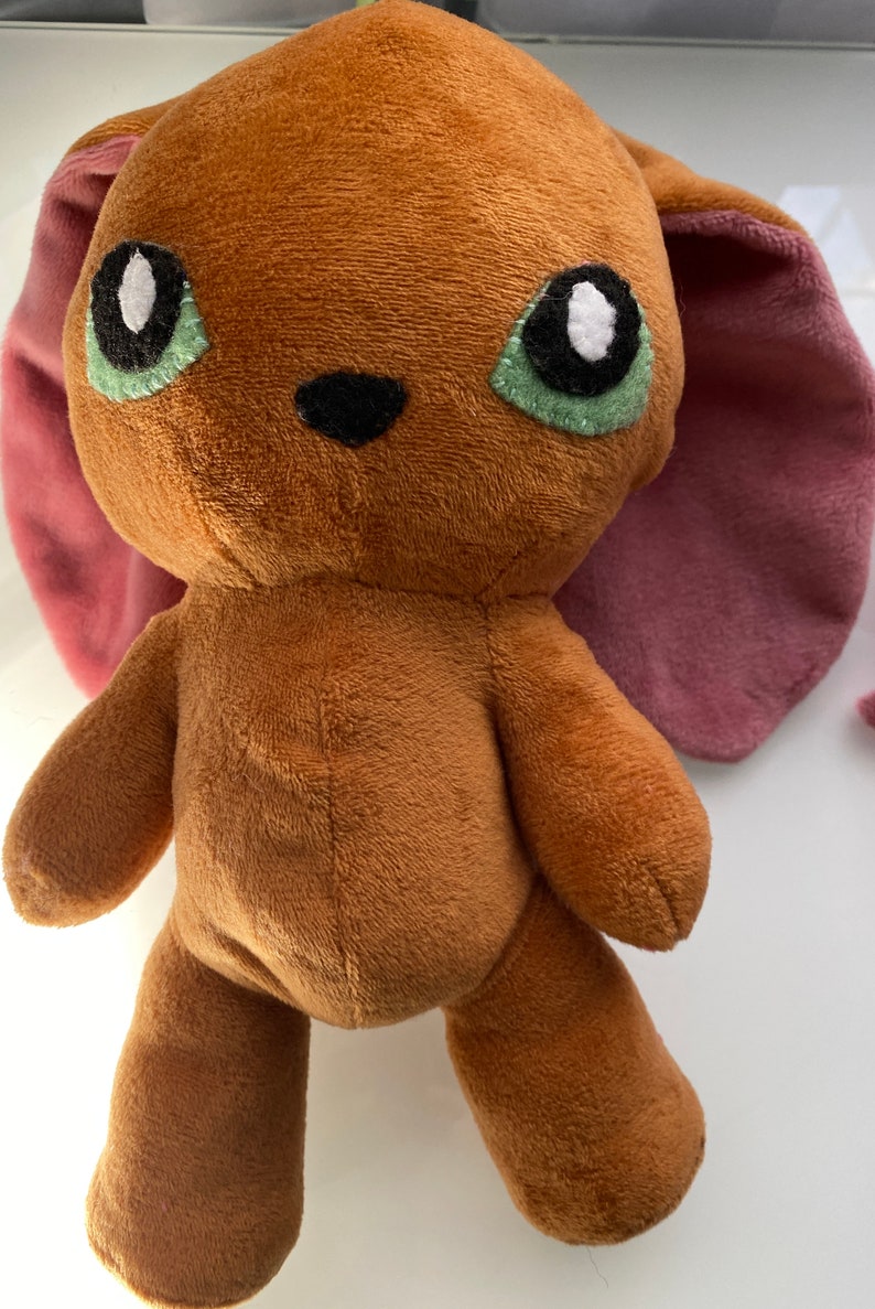 Fursona Furry Bunny Plushie Removable Dragon Wanzie Adopt - Etsy