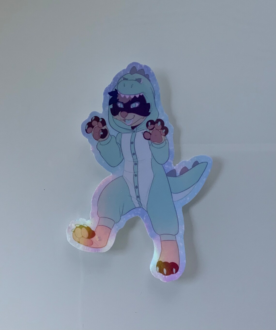 Furry Fursona Custom Sticker Fursona Dinosaur Wanzie Pyjama - Etsy