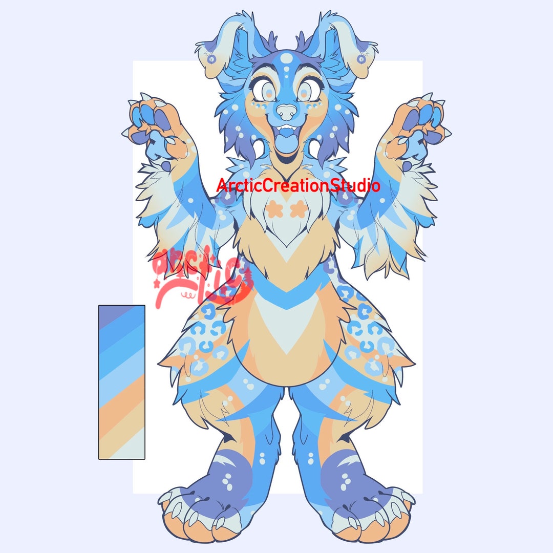 Furry Digital Download Anthro Aussie Dog Reference Furry Adopts Fursona ...