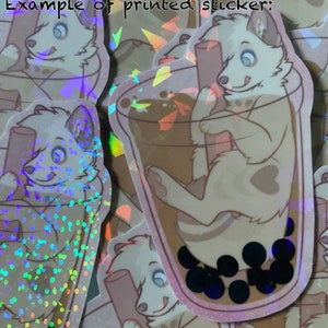 Furry Fursona Custom Sticker Set of 4 Halloween Zombie Vampire Ghost ...