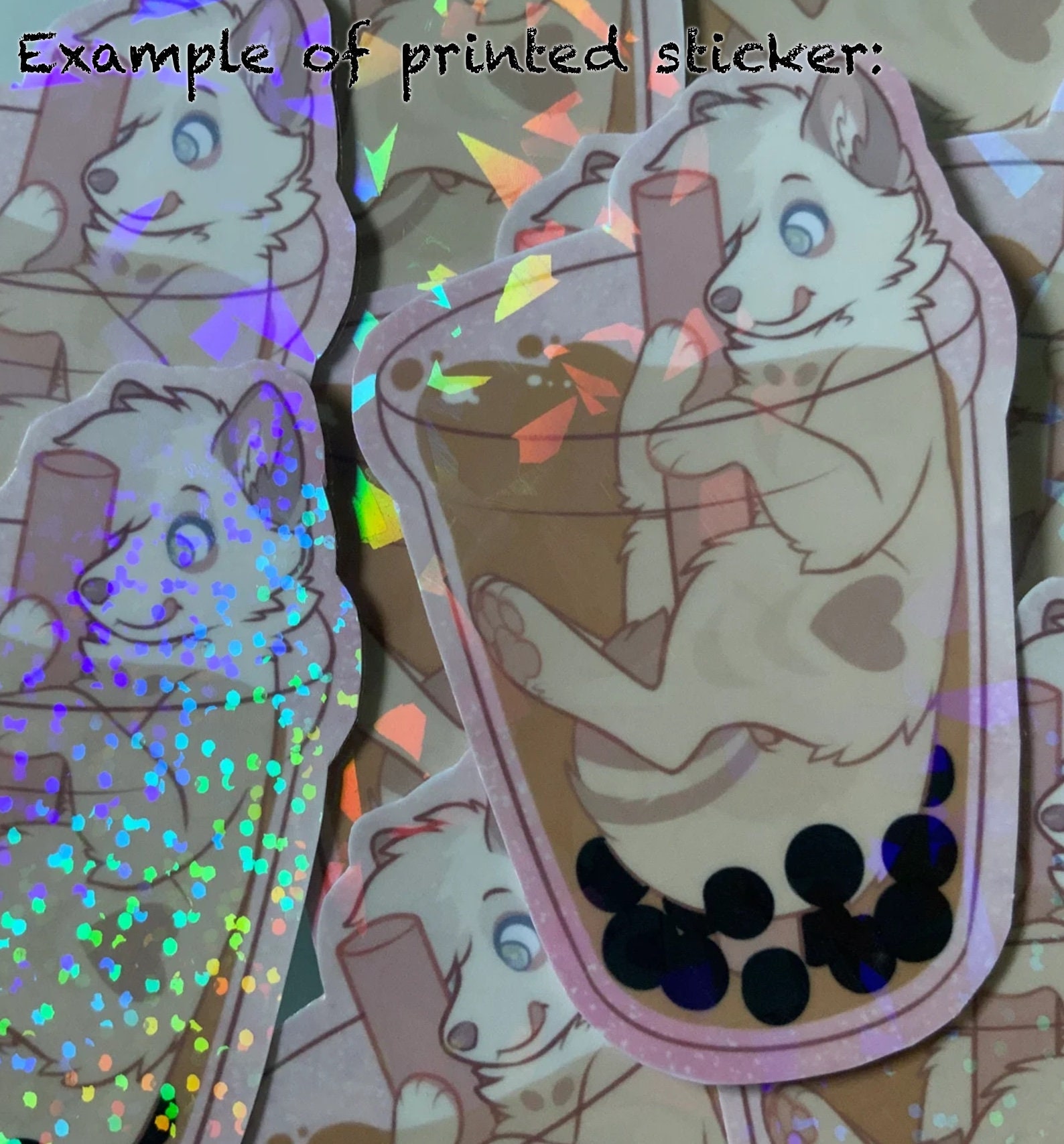 Furry Fursona Custom Sticker Set of 4 Halloween Zombie Vampire - Etsy