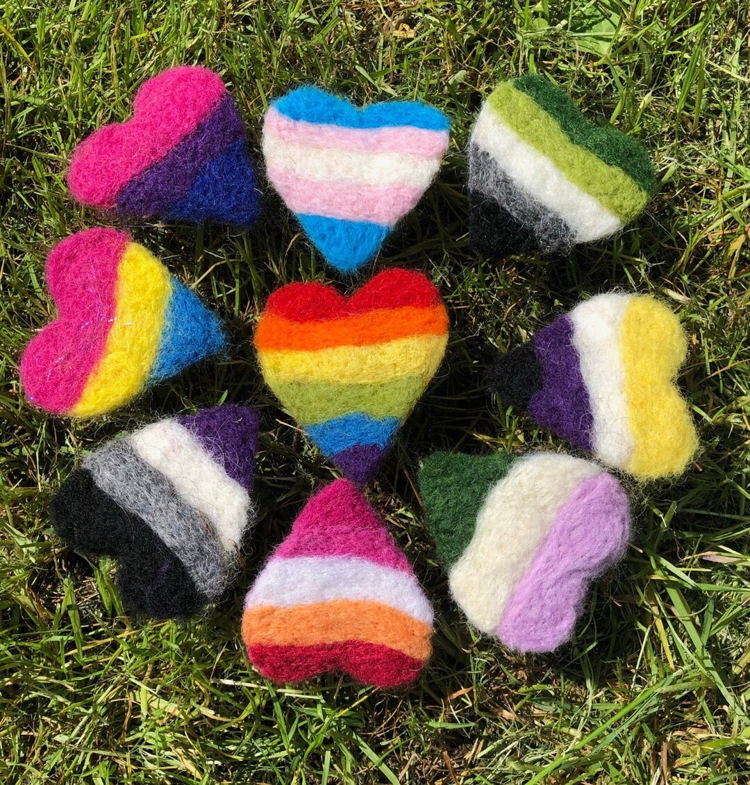 LGBTQ+ Pride Broach Pin Badge Pride Month Hand Made Gift Valentine’s ...
