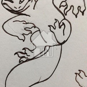 Furry Fursona Adopt 4 Art Pieces Character for Sale Salamander ...