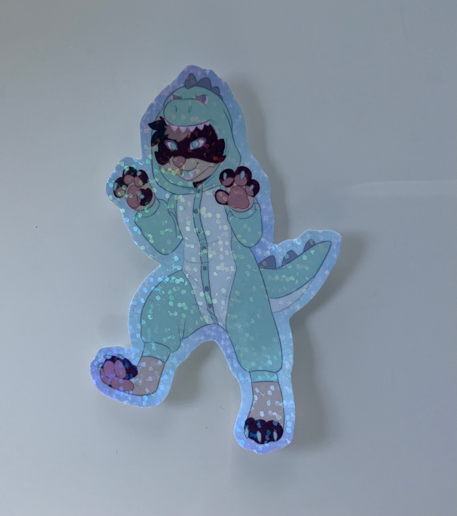 Furry Fursona Custom Sticker Fursona Dinosaur Wanzie Pyjama - Etsy