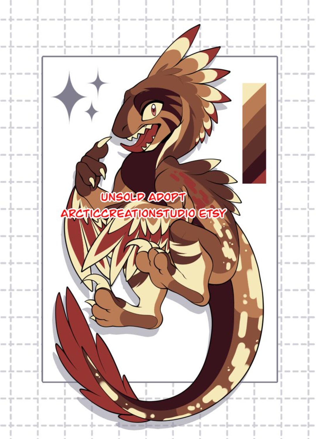Furry Digital Download Dinosaur Feral Raptor Furry Adopts Fursona ...