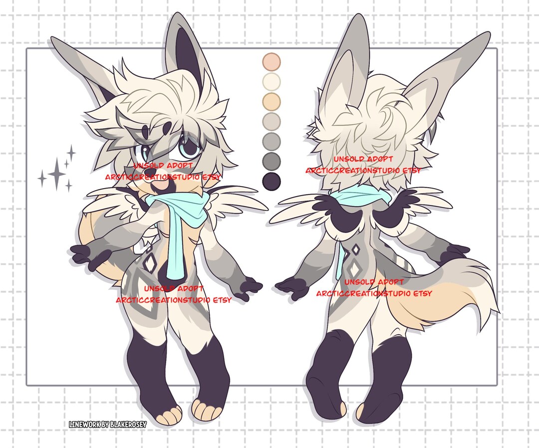 Furry Digital Download Antrho Trans Male Canine Reference Furry Adopts ...