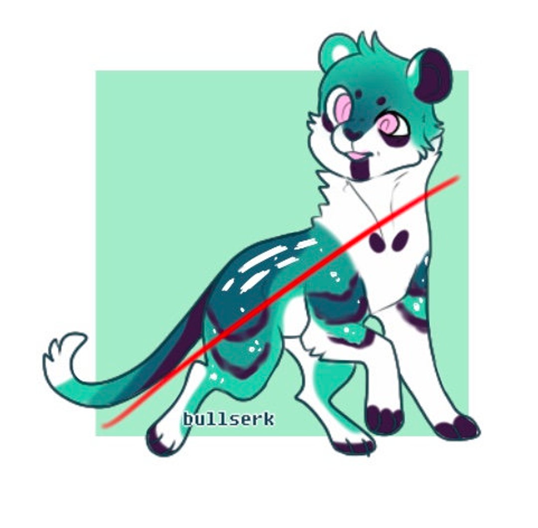 Digital Download Cheap Furry Green Canine Adopt Furry Adopts Fursona ...