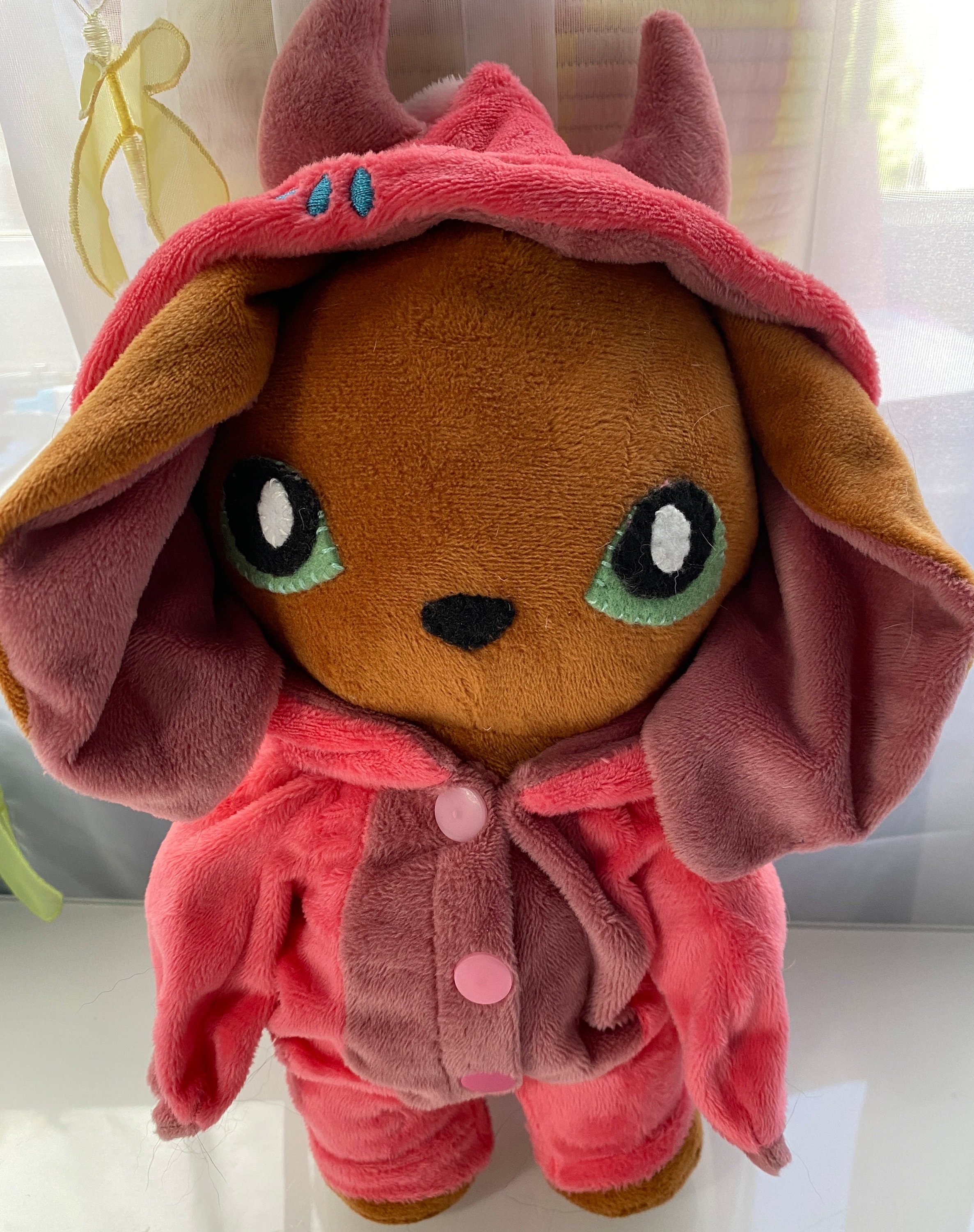 Fursona Furry Bunny Plushie Removable Dragon Wanzie Adopt - Etsy