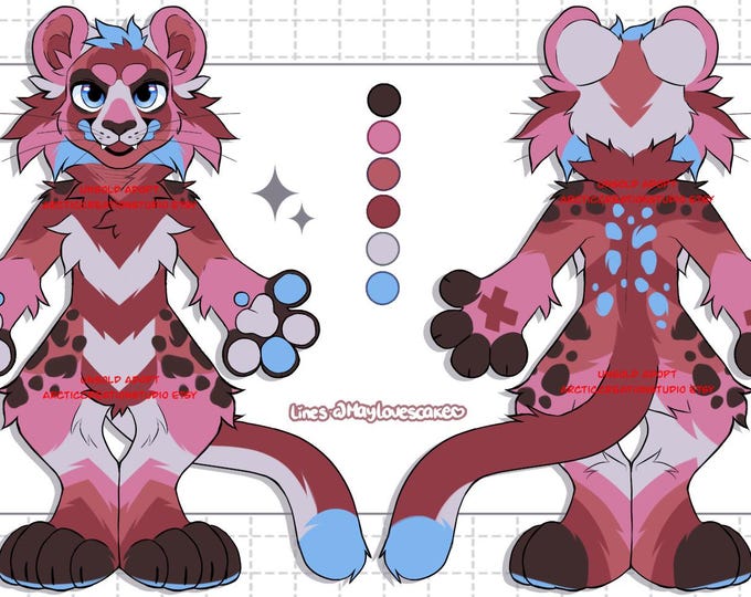 Furry Digital Download Antrho Big Cat Saber Reference Furry Adopts ...
