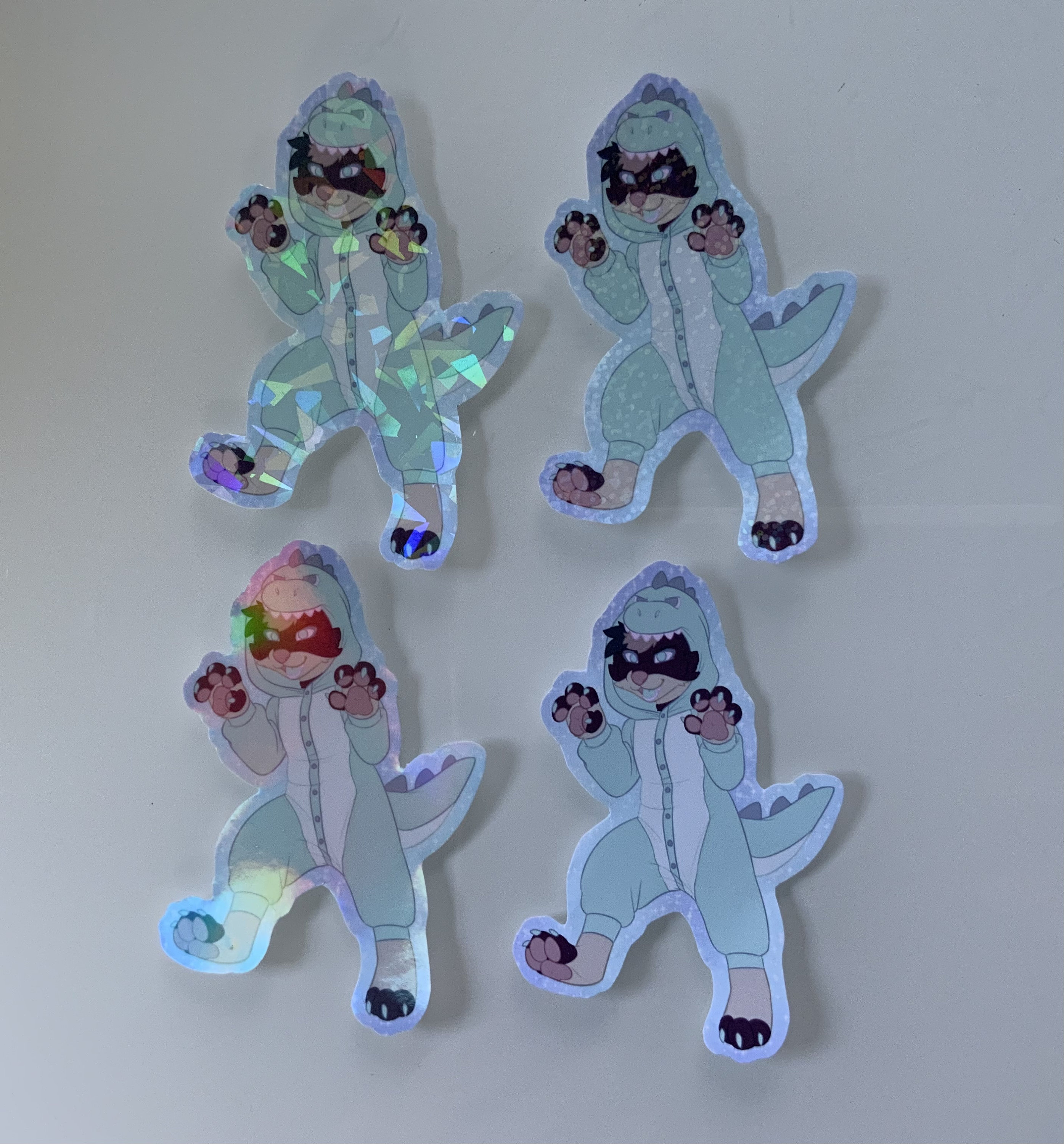 Furry Fursona Custom Sticker Fursona Dinosaur Wanzie Pyjama - Etsy