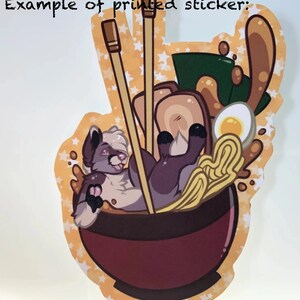 Furry Fursona Custom Sticker Fursona Alien Sticker Fursona Commission ...