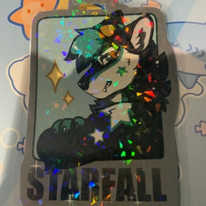 Furry Fursona Custom YCH Badge Fursona Fursuiting Badge Cute Kawaii ...