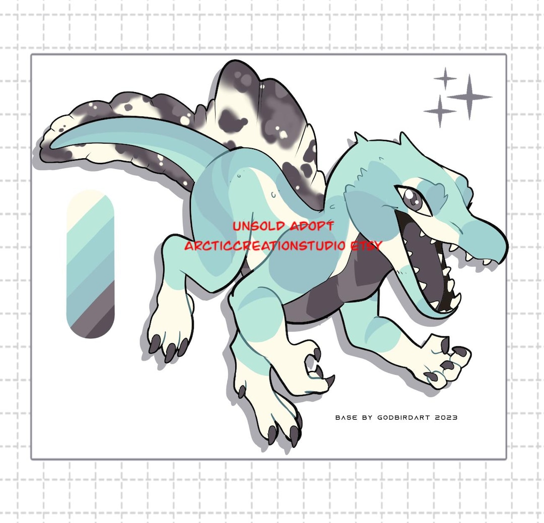 Furry Digital Download Feral Spinosaurus Dinosaur Reference Furry ...