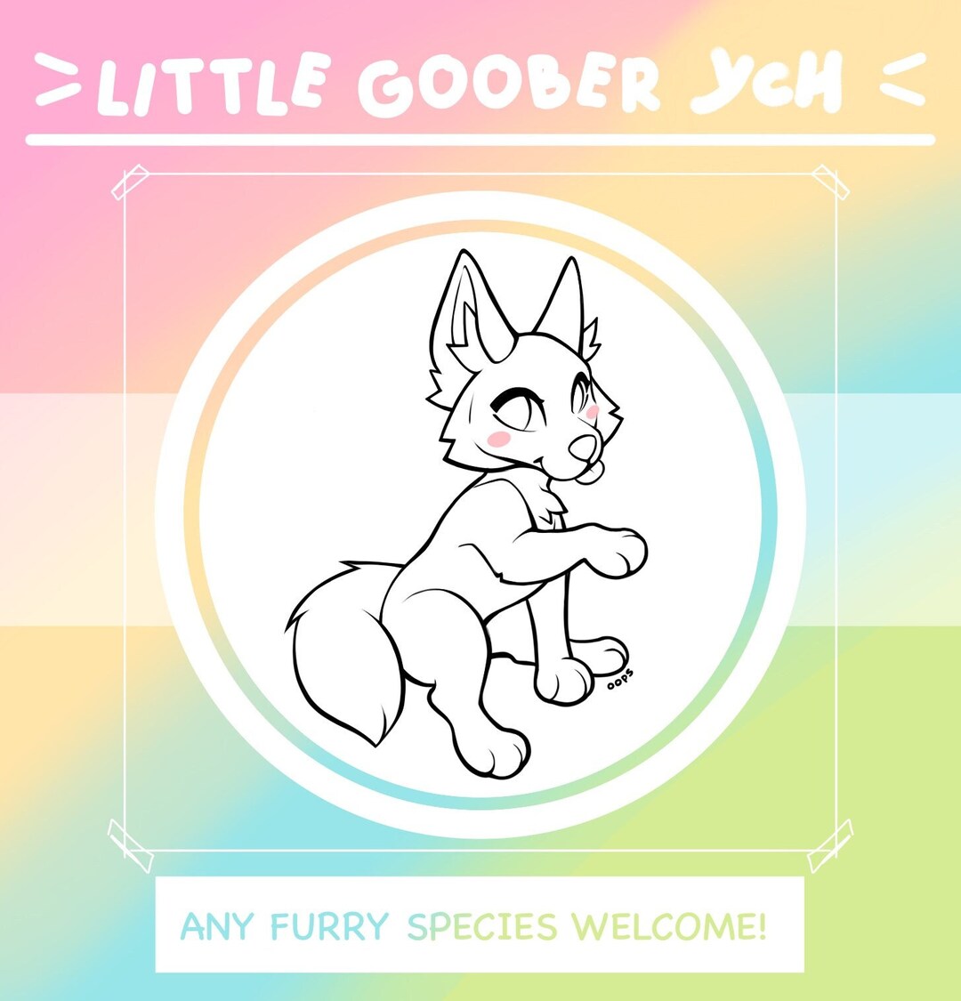 Digital Skrunkly Little Goober Furry Fursona YCH Your Character Here ...