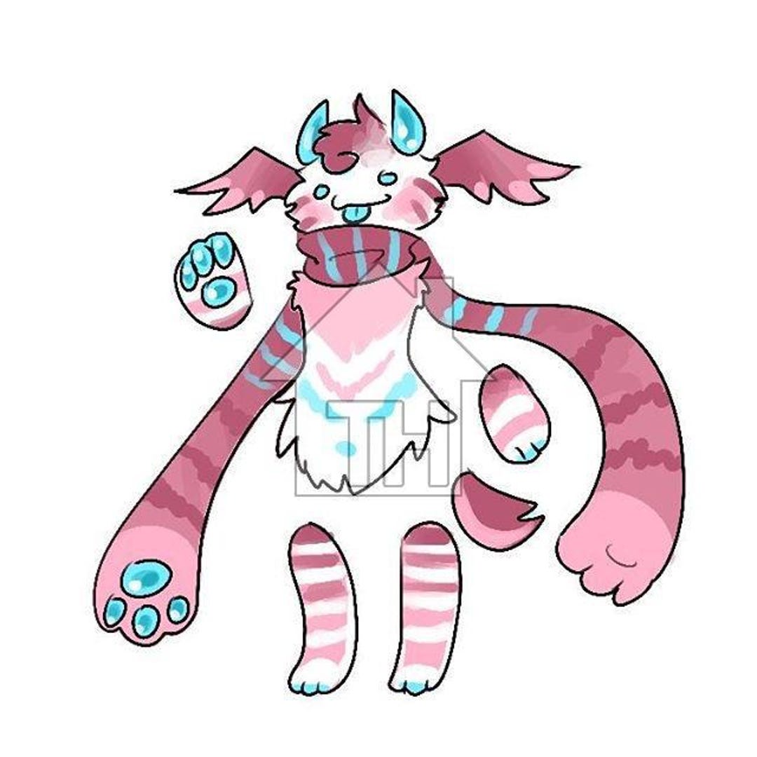 Furry Fursona Closed Species Sever Beast Adopt 4 Art Pieces Character ...