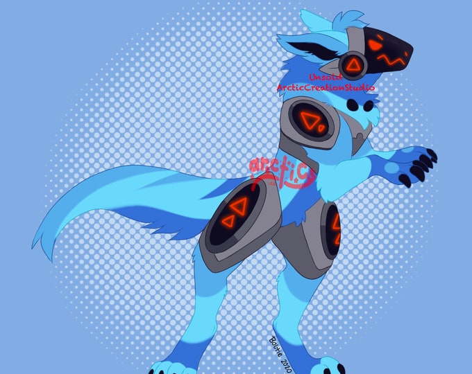 Furry Adopt Digital Download Protogen Furry Anthro Reference - Etsy