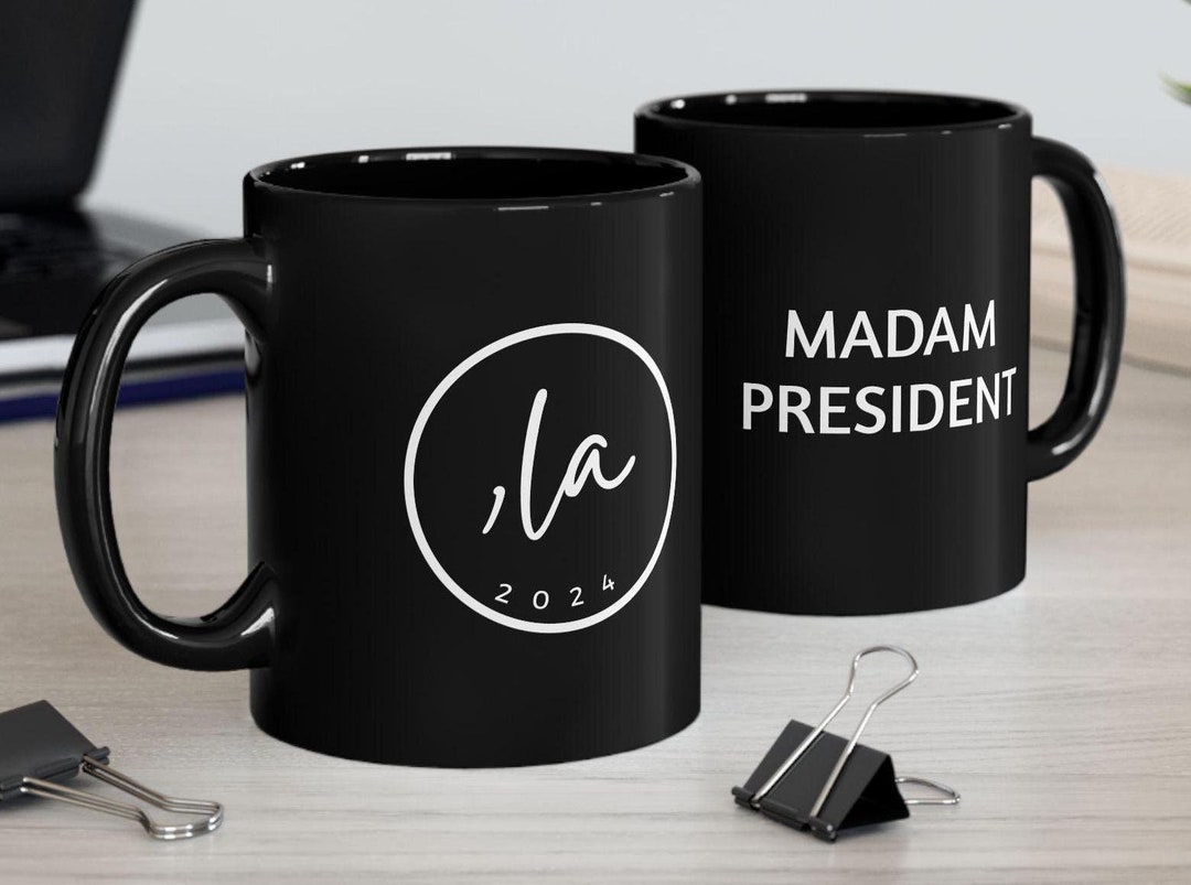 Kamala Mug, Kamala Harris Mug, Madam President Mug, Black Mug 11oz ...