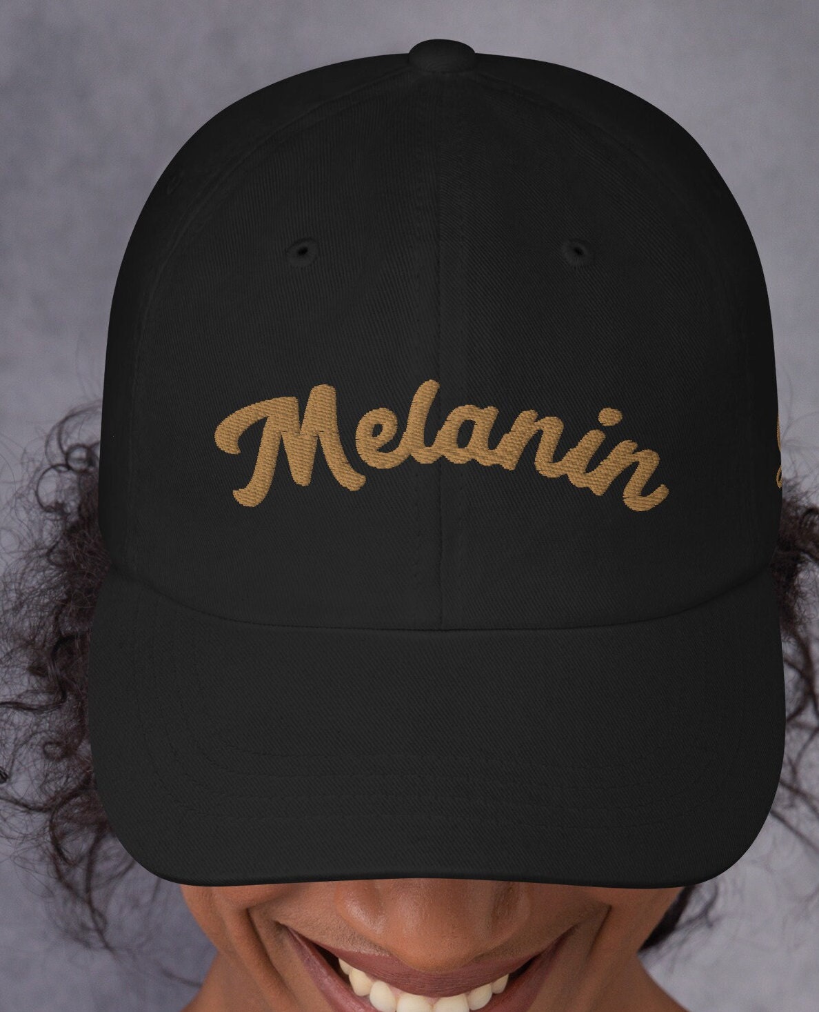 Melanin Hat for Black Women Hat for Black Girl Gift for Her Afro Woman ...