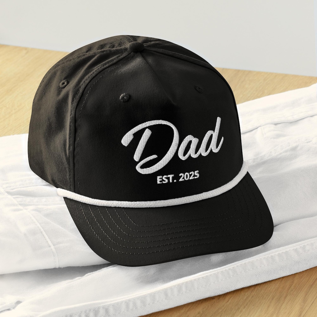 Custom Embroidered Hat, Grandpa Cap With Date, Rope Hat, Vintage ...