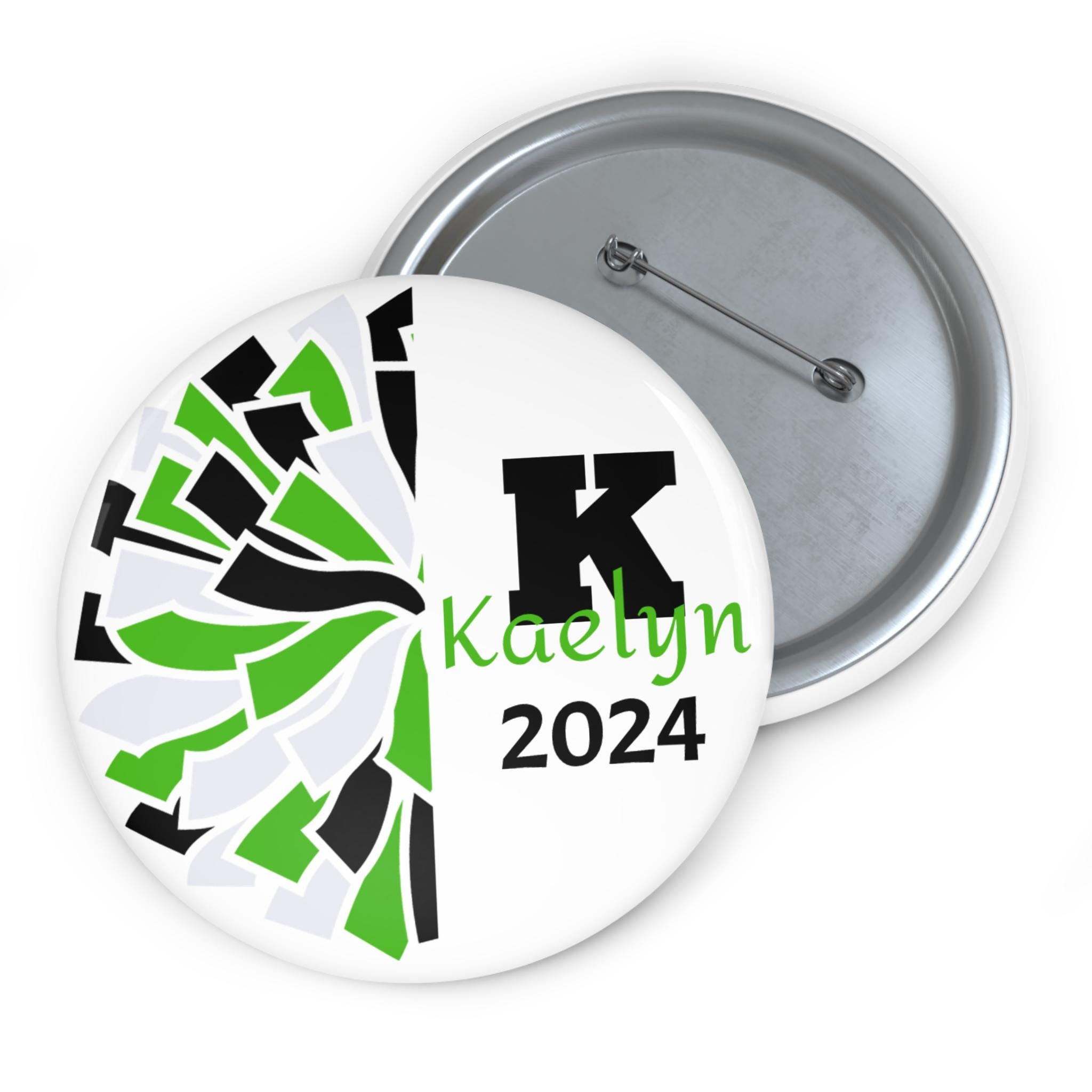 Custom Cheerleader Button Personalized Cheer Button Cheerleader Pin for ...