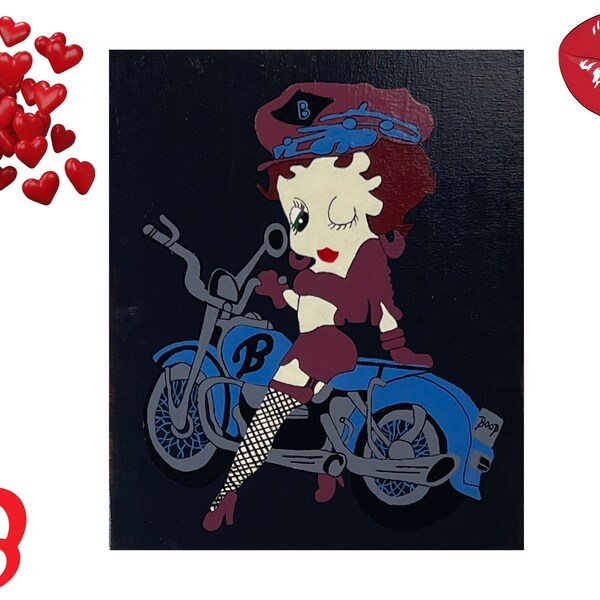 Betty Boop Biker - Etsy