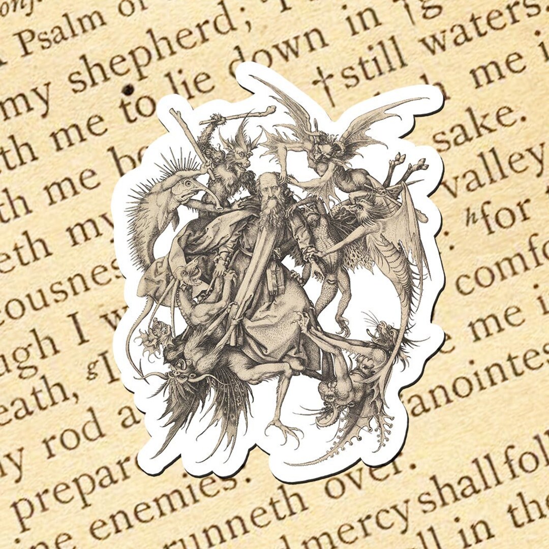 Saint Anthony of Egypt Vinyl Sticker, St Anthony the Great, Waterproof ...
