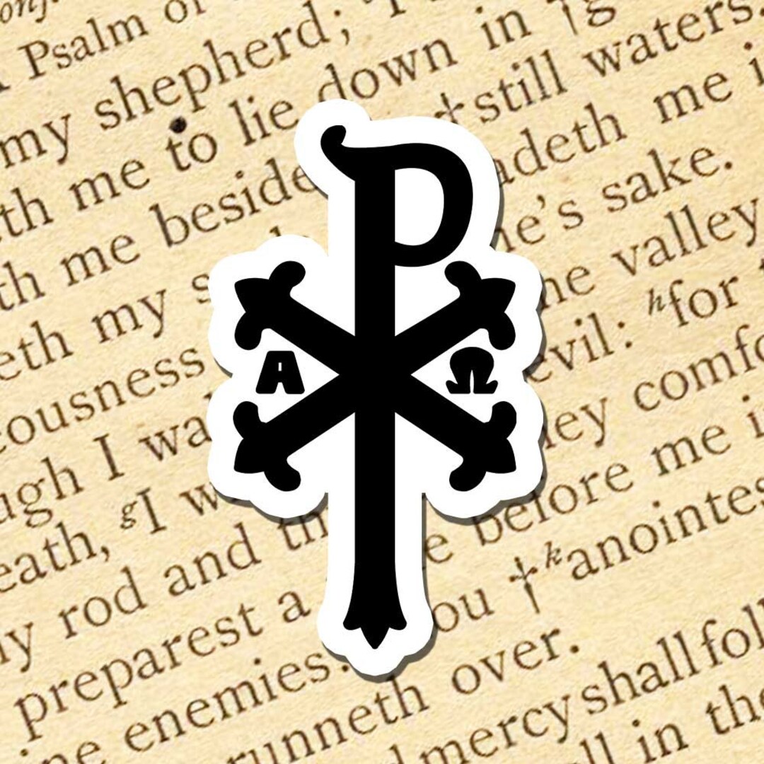Chi Rho XP Vinyl Sticker, Waterproof, UV Resistant, Catholic Decal ...