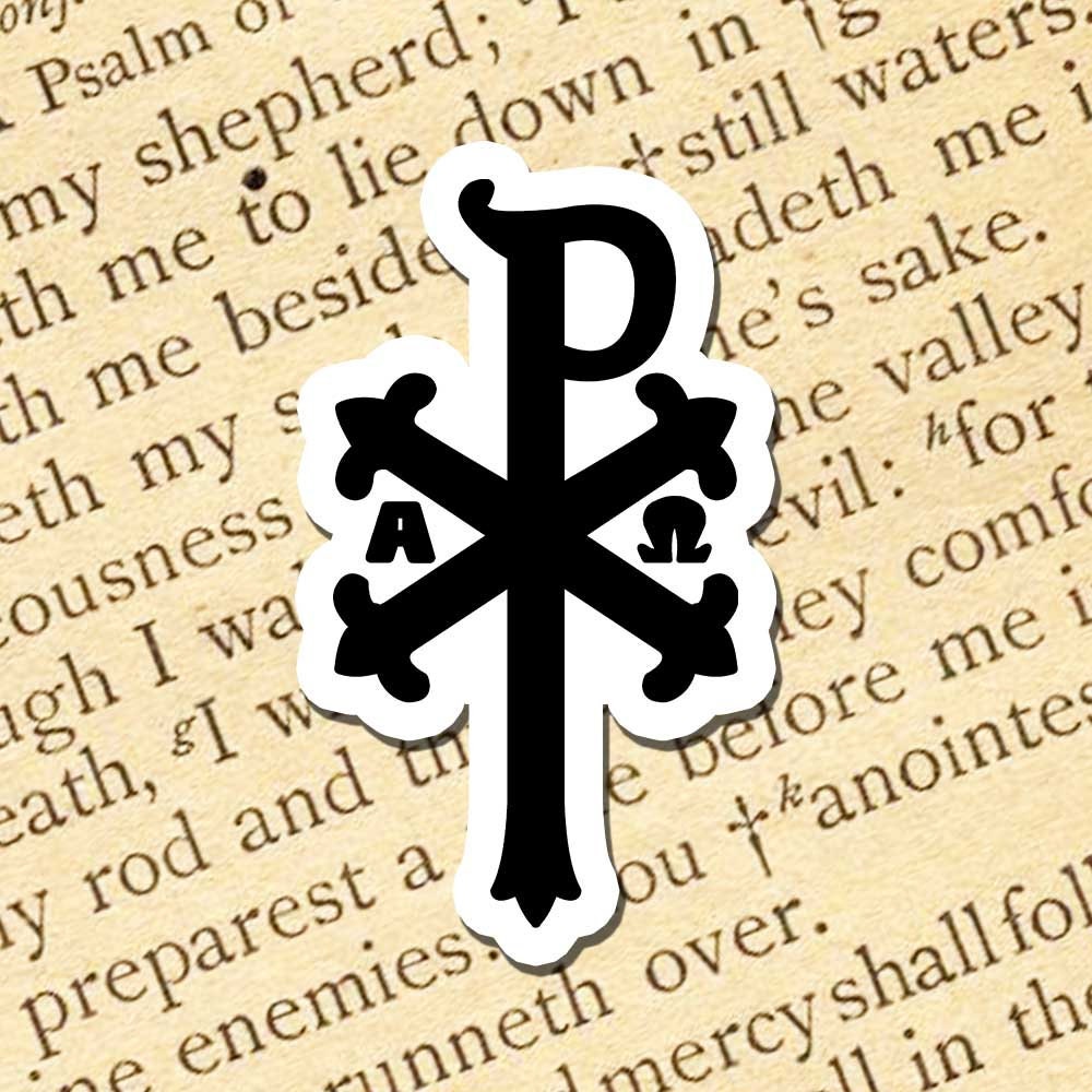 Chi Rho XP Vinyl Sticker, Waterproof, UV Resistant, Catholic Decal ...