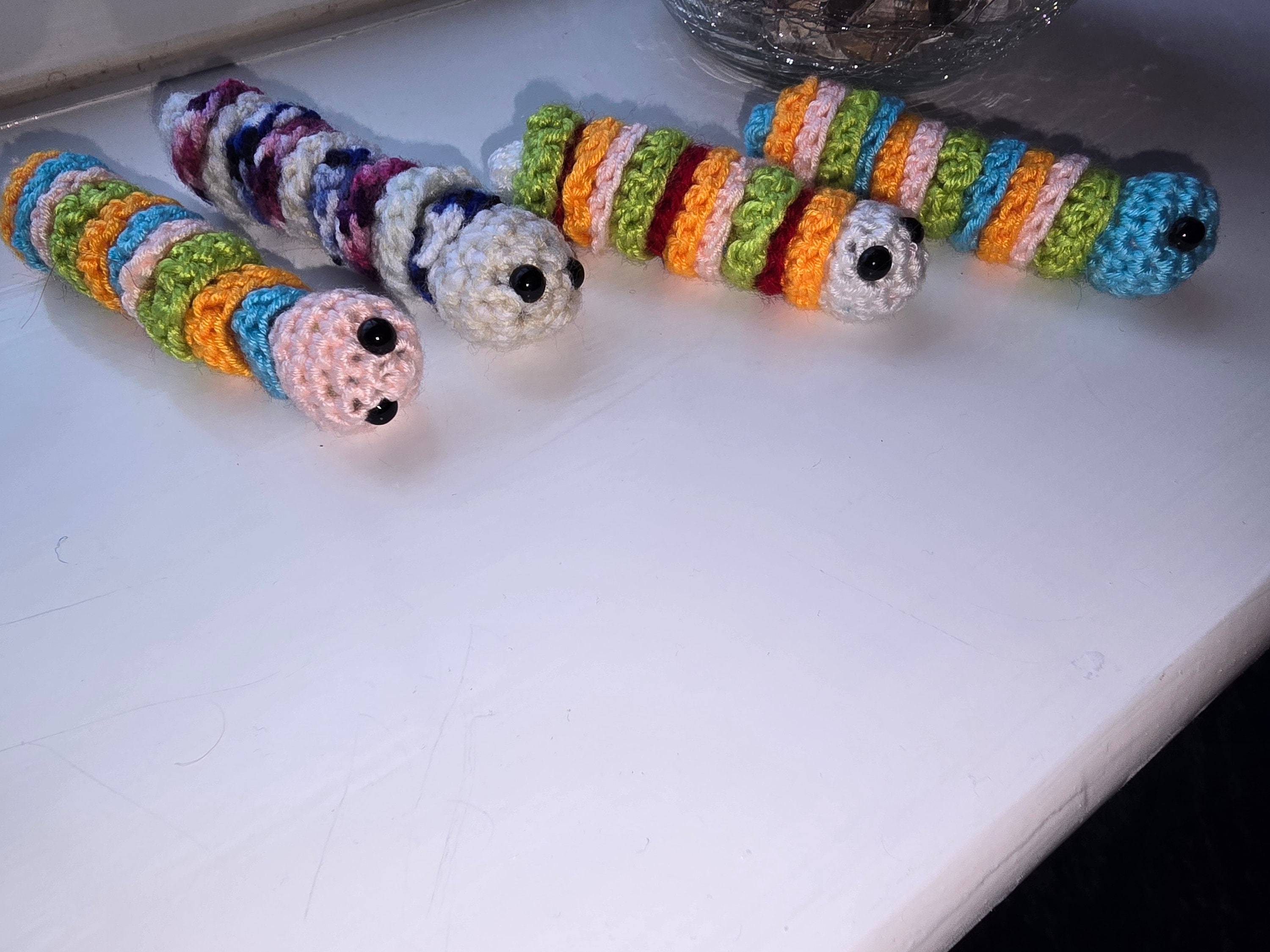 Crochet Caterpillar Fidget Toy - Etsy