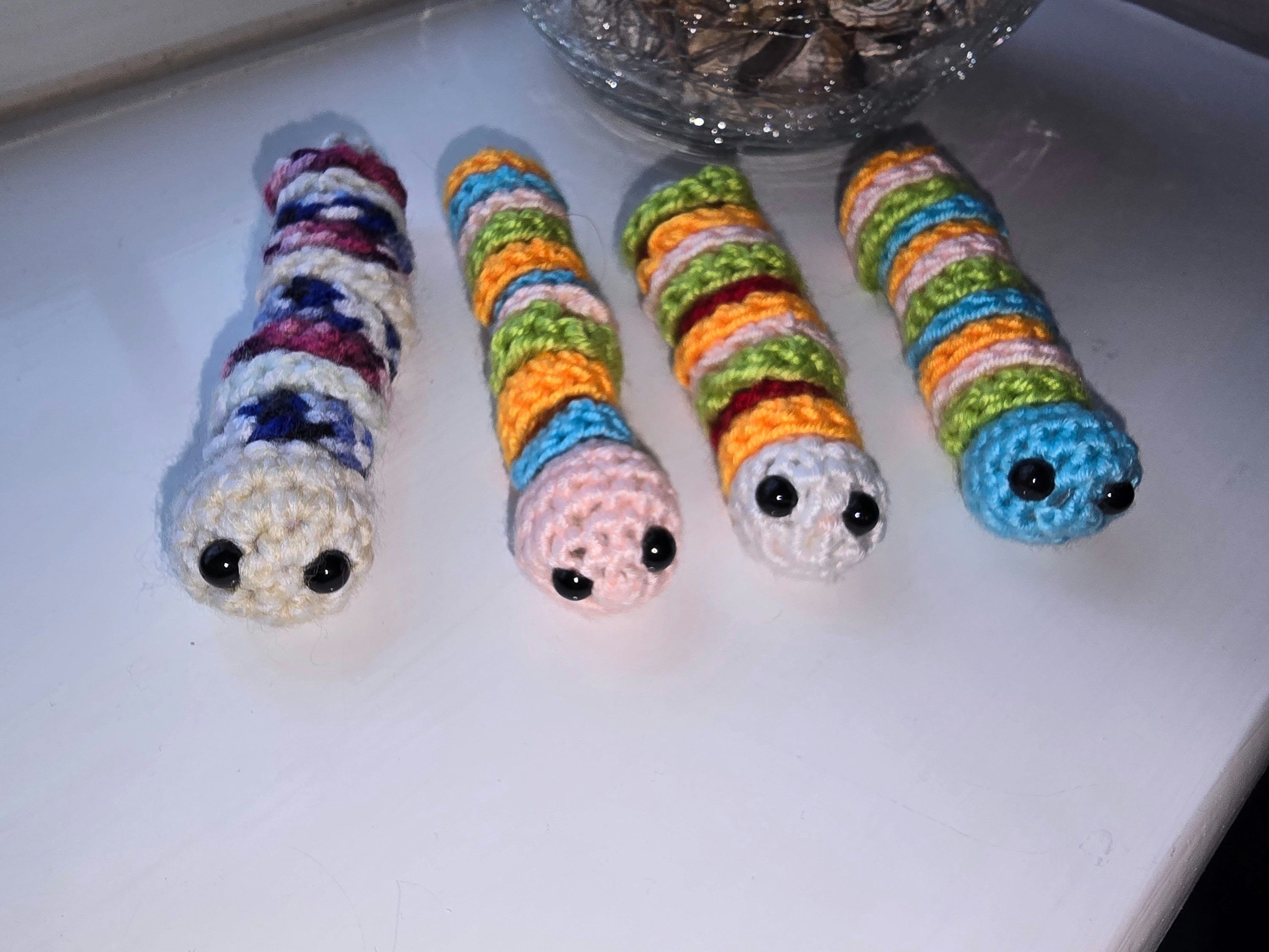 Crochet Caterpillar Fidget Toy - Etsy