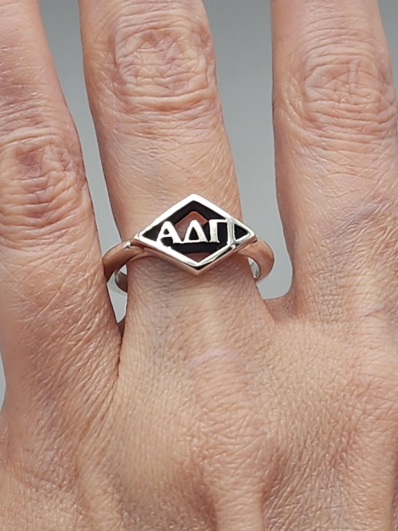 Alpha Delta Pi Diamond Ring - Etsy