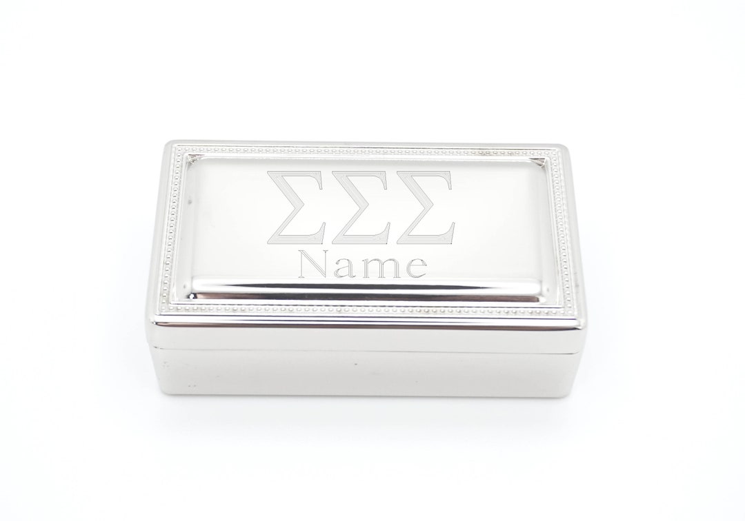 Sigma Sigma Sigma Rectangle Keepsake Jewelry Box - Etsy