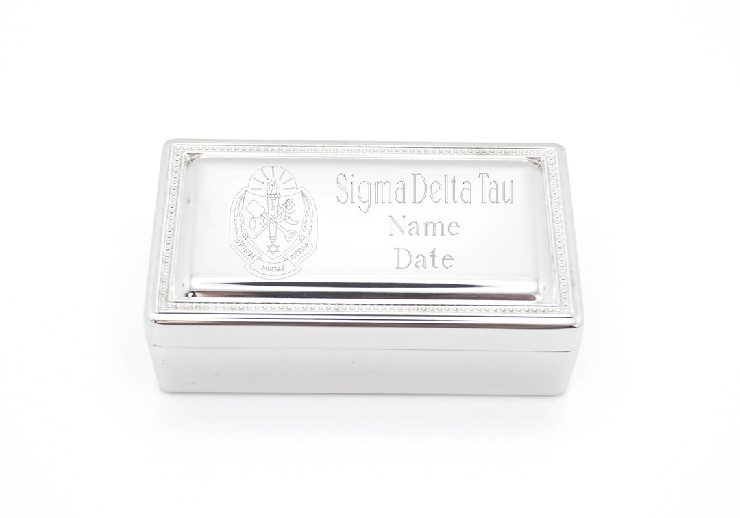 Sigma Delta Tau Jewelry Keepsake Box - Etsy