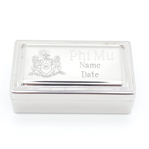 Phi Mu Jewelry Box - Etsy