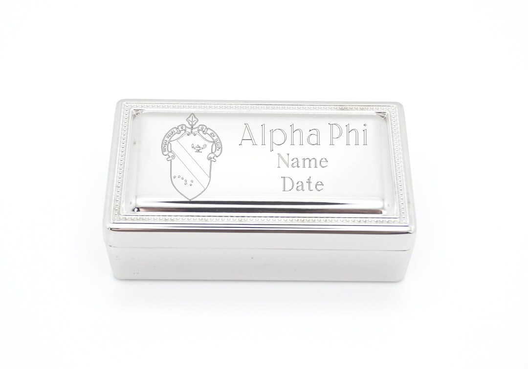 Alpha Phi Jewelry Box - Etsy