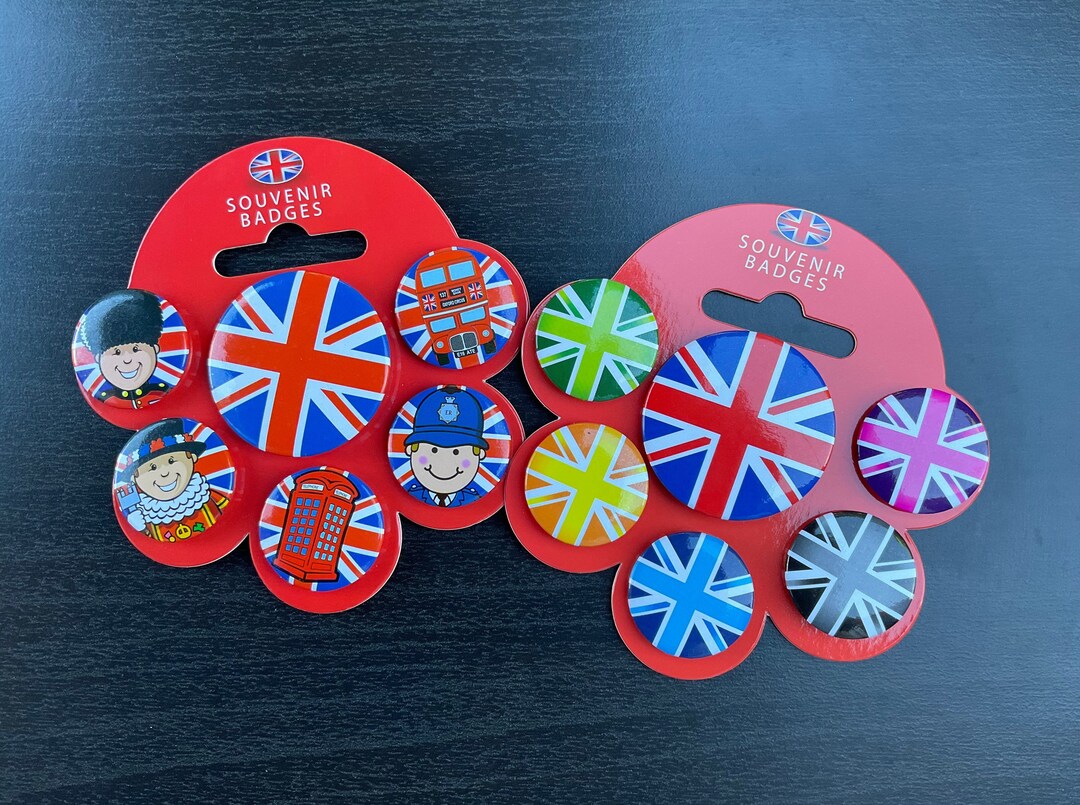 Union Jack Badge Set (one of Each Style) - Etsy