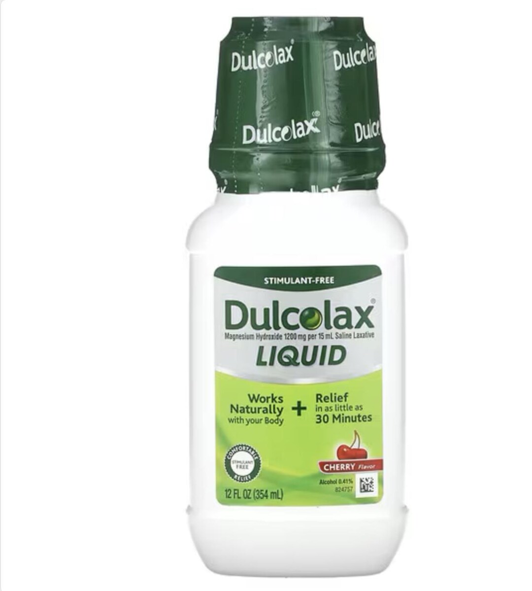 Dulcolax, Liquid Laxative, Cherry, 12 Fl Oz 354 Ml X 2 Bottles 24 Fl Oz ...