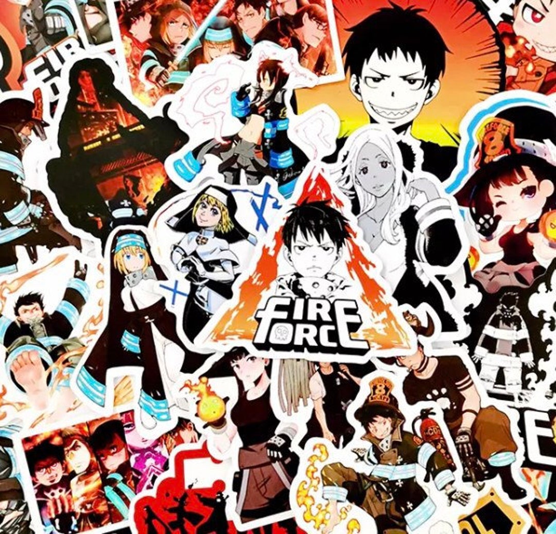Fire Force Stickers 10pcs - Etsy