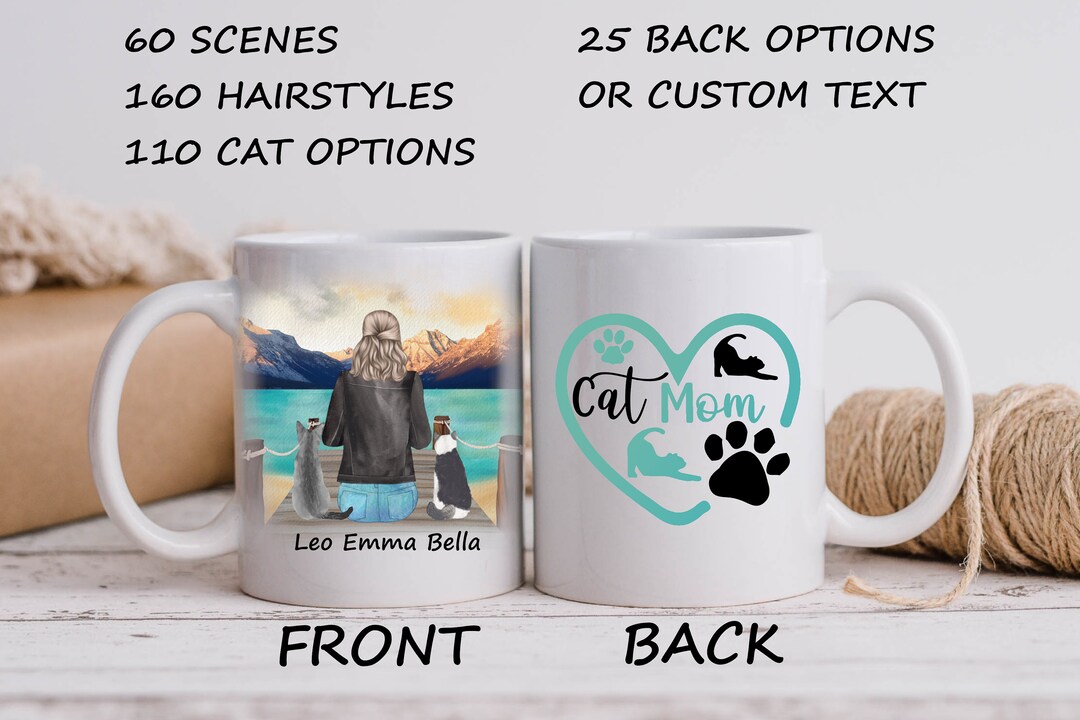 Personalized Cat Mug - Custom Cat Mug - Cat Themed Gifts - Siamese Cat ...