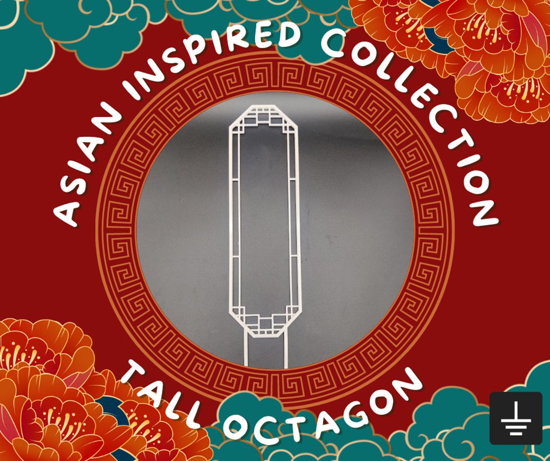 Asian Inspired Tall Octagon Plant Trellis (for Hoya / Pothos / Rare ...