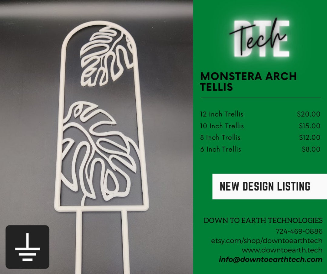 Monstera Arch Plant Trellis "narrow Stakes" (for Hoya / Pothos / Rare ...