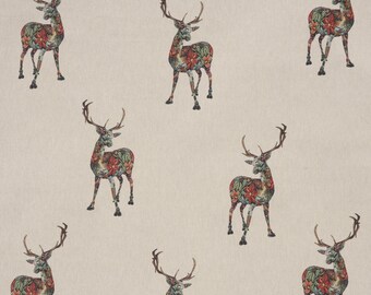 Stag Fabric - Etsy UK